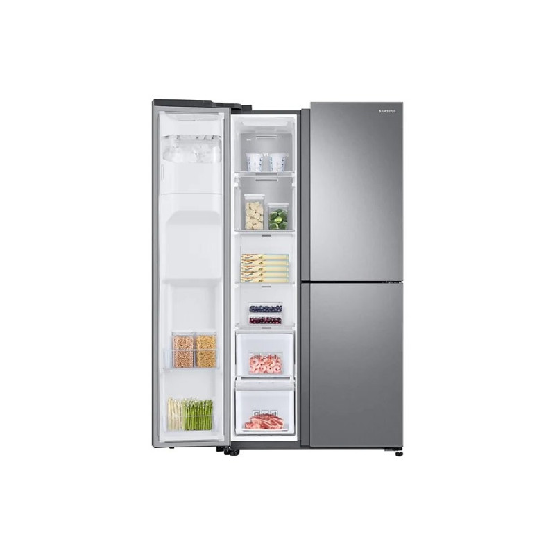 Réfrigérateur SBS Side by Side RS68 avec Twin Cooling, 604L "2021" Couleur Silver