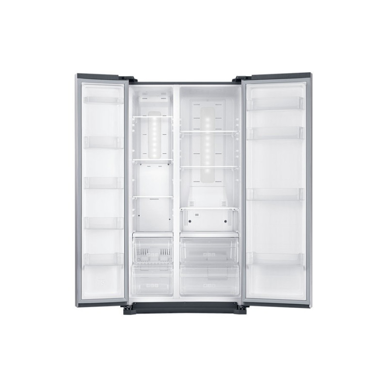 Samsung Réfrigérateur side by side RS57 silver sur Samsung Brand Shop
