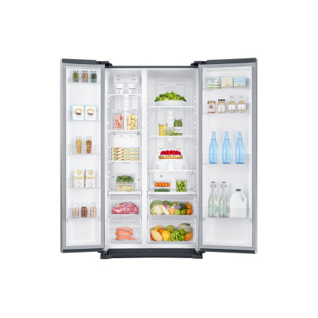 Samsung Réfrigérateur side by side RS57 silver sur Samsung Brand Shop