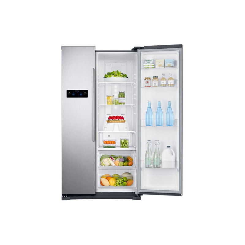 Samsung Réfrigérateur side by side RS57 silver sur Samsung Brand Shop