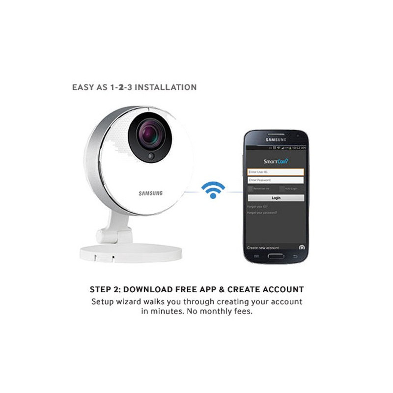 SmartCam HD Pro 1080p Full HD WiFi Couleur Blanc